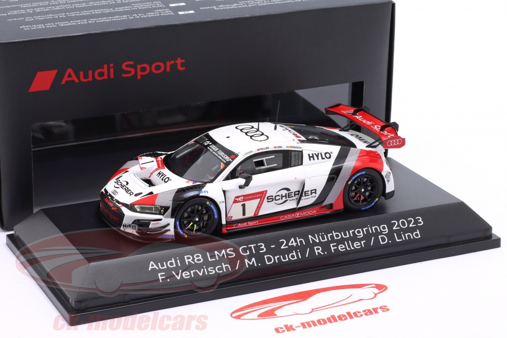 Spark 1:43 Audi R8 LMS GT3 evo II #1 24h Nürburgring 2023 Audi Sport Team Scherer 5022300131 ...