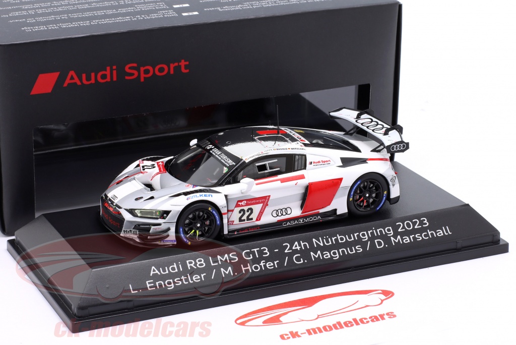 Spark 1:43 Audi R8 LMS GT3 evo II #22 24h Nürburgring 2023 Audi Sport Team Car Collection ...