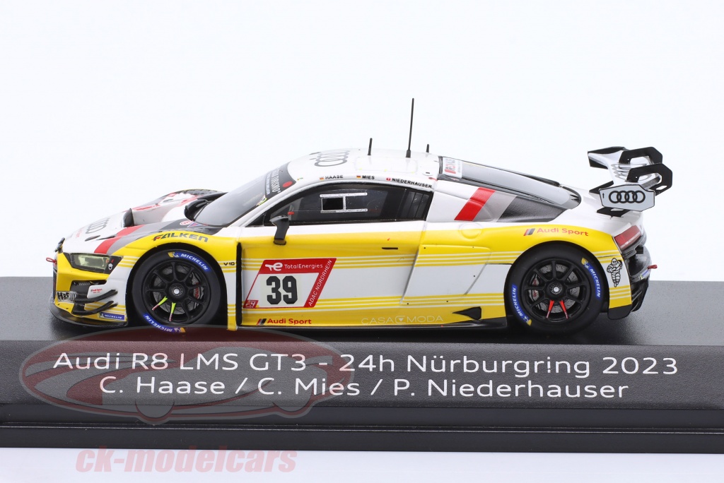 Spark 1:43 Audi R8 LMS GT3 evo II #39 6ème 24h Nürburgring 2023 Team Land 5022300133 modèle ...