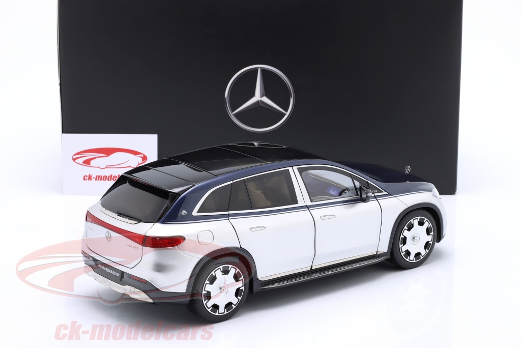NZG 1:18 Mercedes-Maybach EQS 680 SUV (Z296) 2024 azul náutico / plata ...