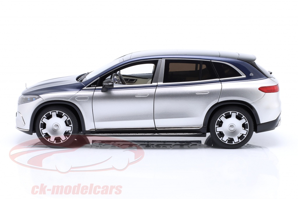NZG 1:18 Mercedes-Maybach EQS 680 SUV (Z296) 2024 航海の青 / ハイテクシルバー ...