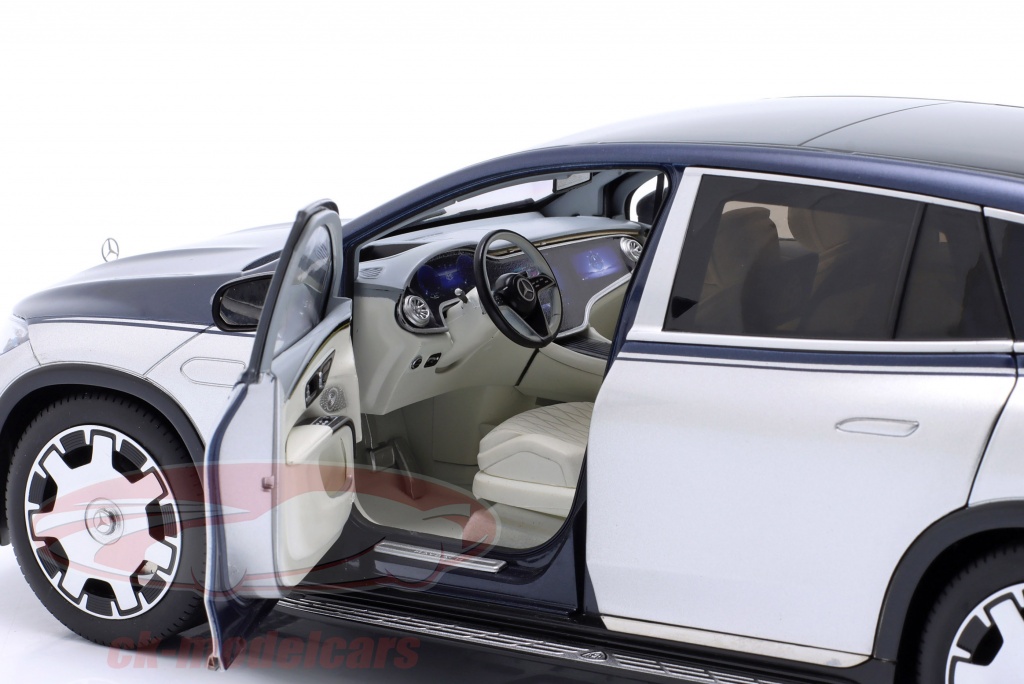 NZG 1:18 Mercedes-Maybach EQS 680 SUV (Z296) 2024 航海の青 / ハイテクシルバー ...
