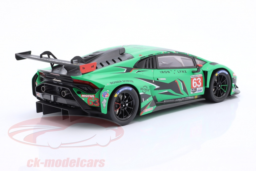 True Scale 1:18 Lamborghini Huracan GT3 Evo2 #63 24h Daytona 2023 Iron ...