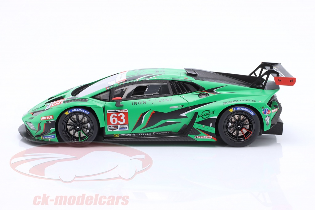 True Scale 1:18 Lamborghini Huracan GT3 Evo2 #63 24h Daytona 2023 Iron ...