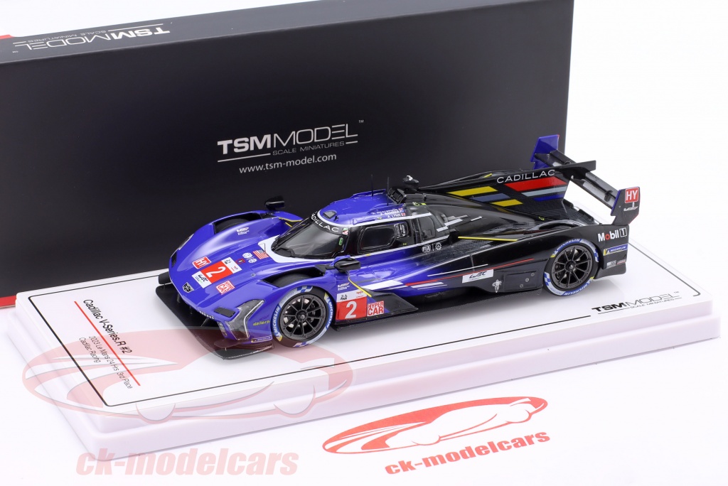 True Scale 1:43 Cadillac V-Series.R #2 第三名 24h LeMans 2023 Cadillac Racing TSM430755 模型 汽车 ...