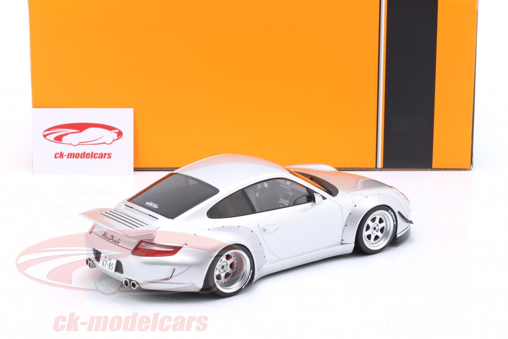 Ixo 1:18 Porsche 911 (997) RWB Rauh-Welt silver 18CMC166.22 model car ...