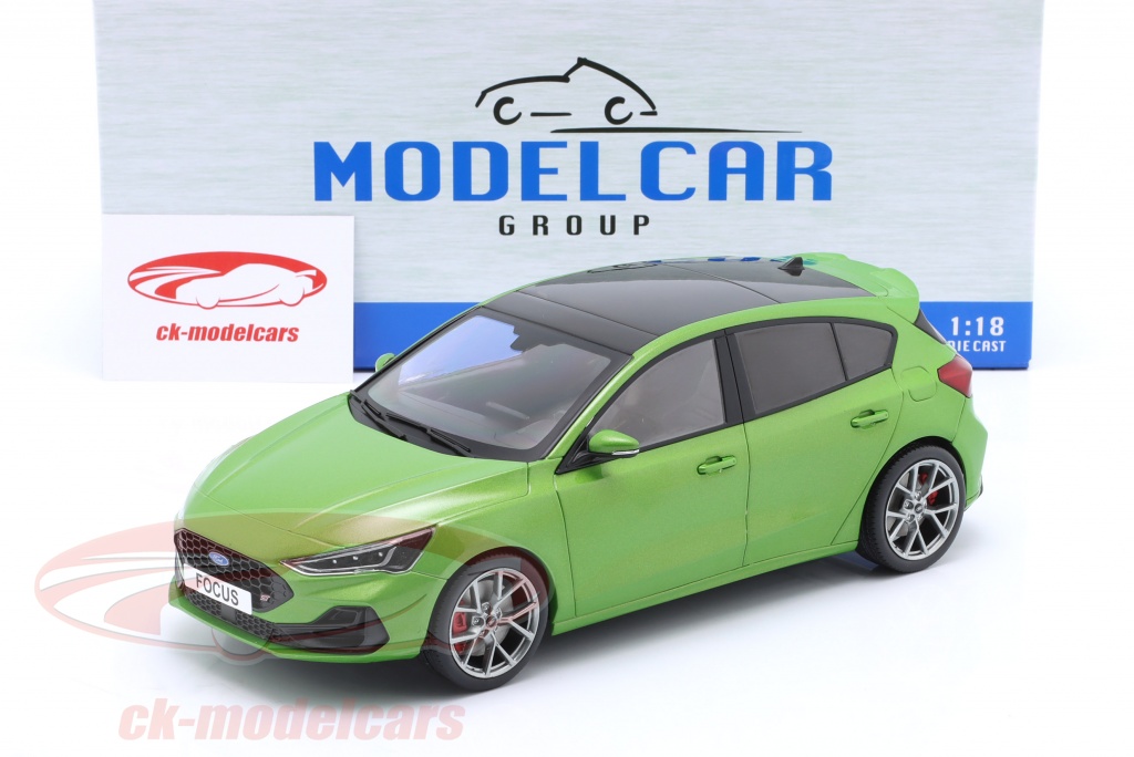 ModelCarGroup 1:18 Ford Focus ST Ano de construção 2022 verde metálico ...