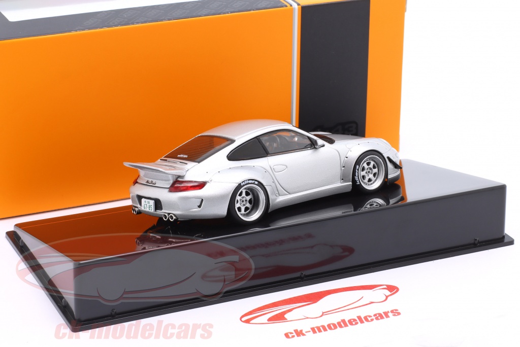 Ixo 1:43 Porsche 911 (997) RWB Rauh-Welt silver MOC337.22 model car ...