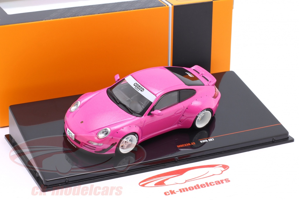 Ixo 1:43 Porsche 911 (997) RWB Rauh-Welt pink metallic MOC338.22 model ...