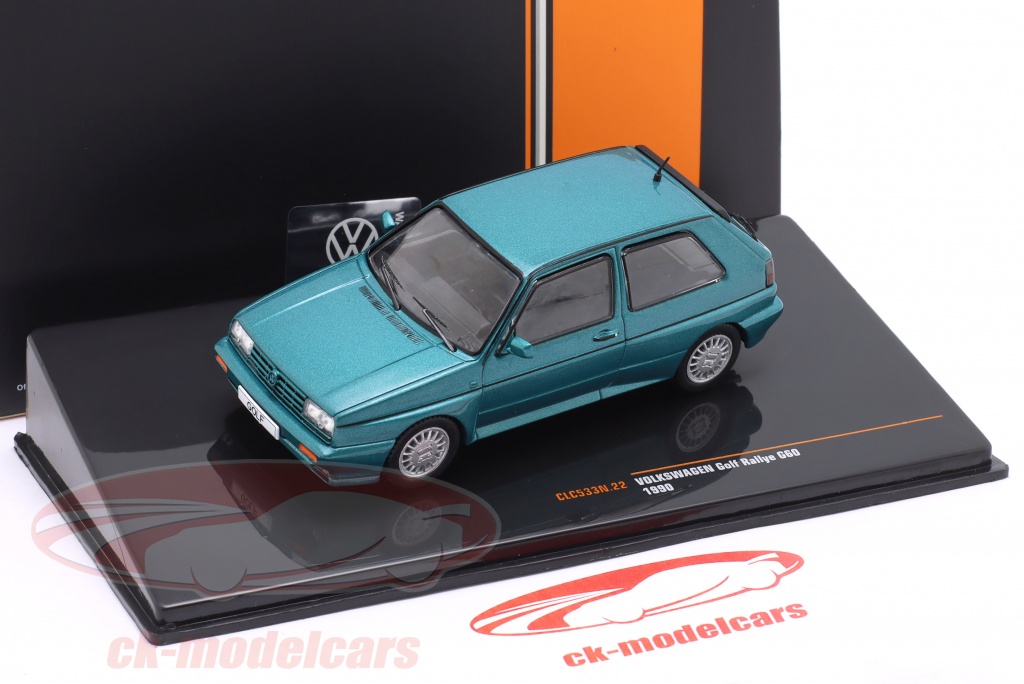 Ixo 1:43 Volkswagen VW Golf Rallye G60 Baujahr 1990 grün metallic ...