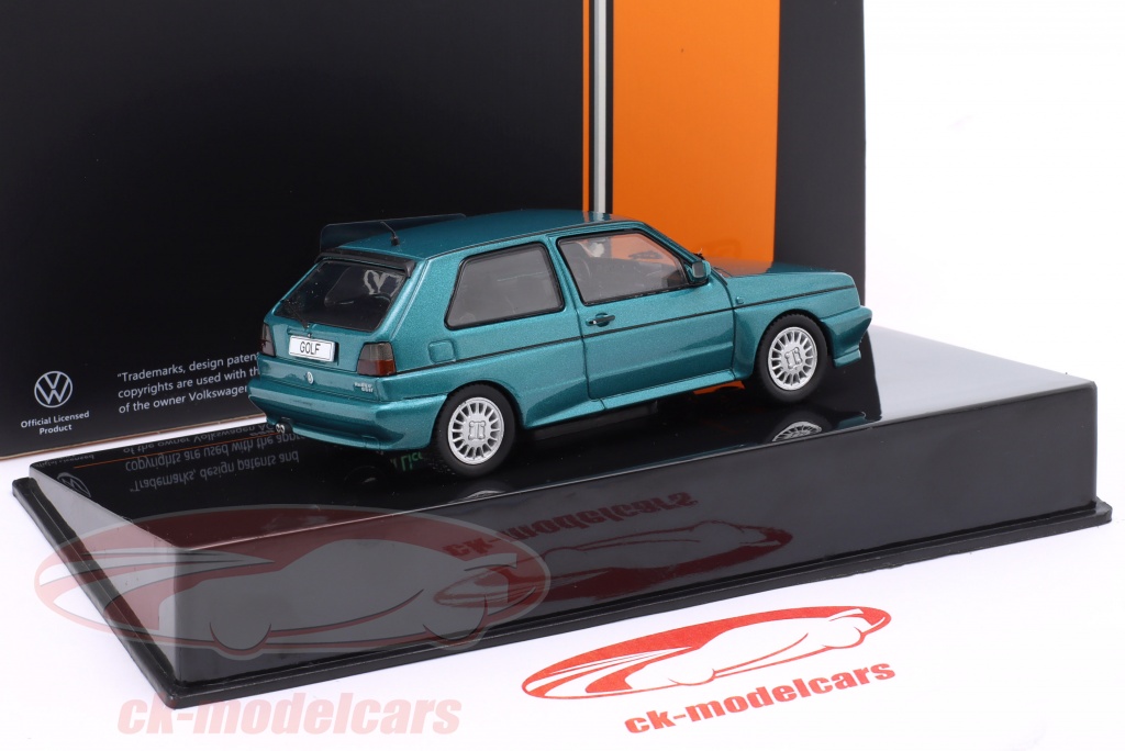 Ixo 1:43 Volkswagen VW Golf Rallye G60 Baujahr 1990 grün metallic ...
