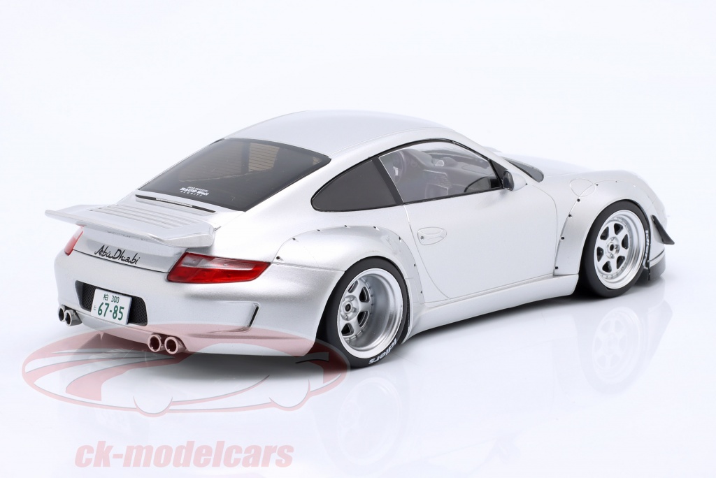 Ixo 1:18 Porsche 911 (997) RWB Rauh-Welt silver 18CMC166.22 model car ...