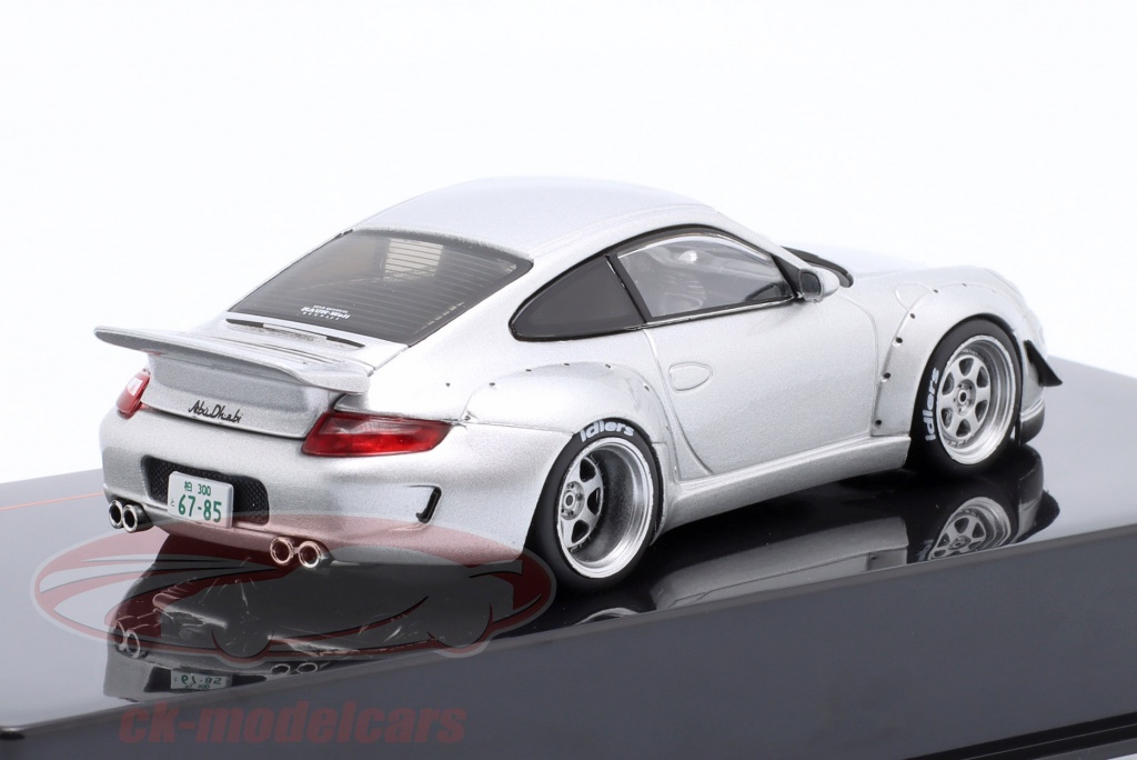 Ixo 1:43 Porsche 911 (997) RWB Rauh-Welt silver MOC337.22 model car ...
