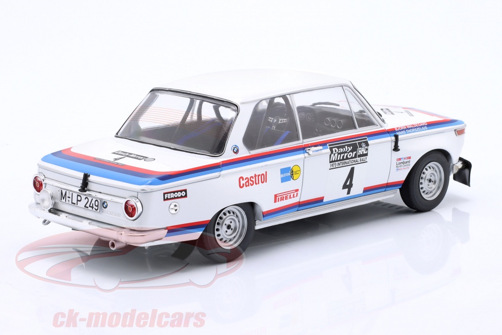 Ixo 1:18 BMW 2002 #4 7th RAC Rallye 1973 Waldegard, Thorszelius ...