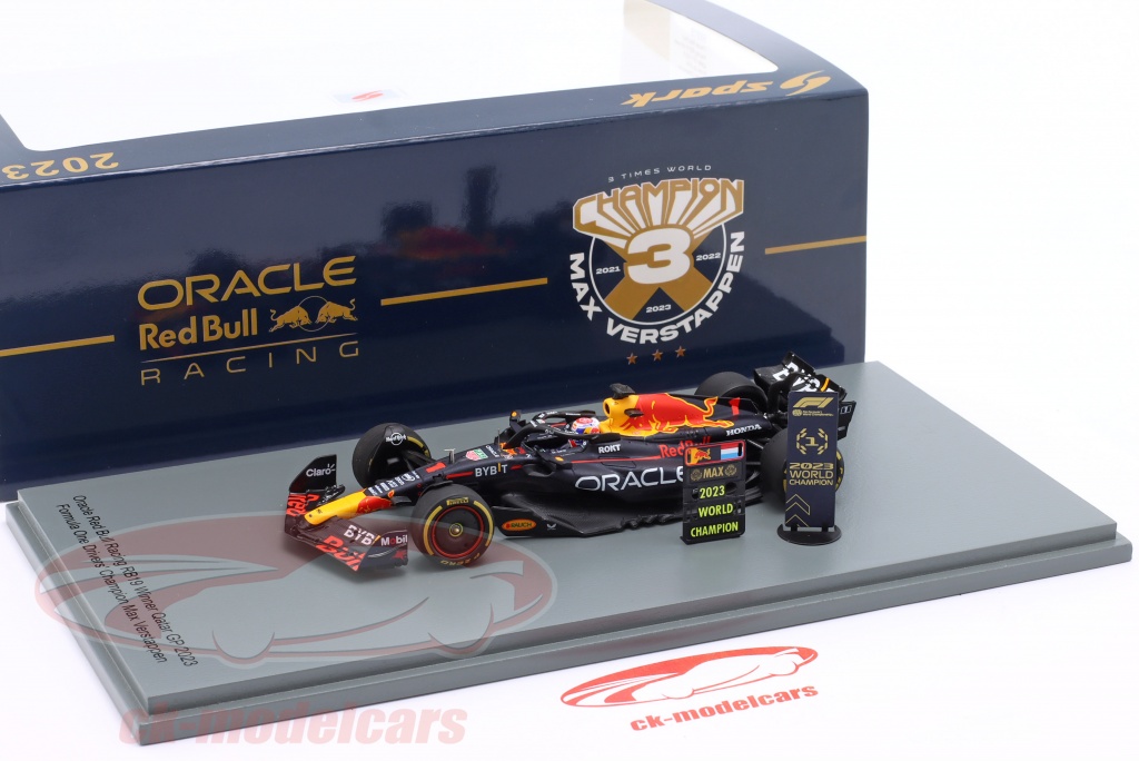 Spark 1:43 M. Verstappen Red Bull RB19 #1 winnaar Katar GP formule 1 Wereldkampioen 2023 S8919 ...