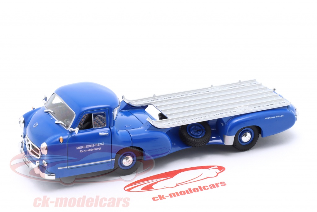 Altaya 1:43 Mercedes-Benz Racing Car Transporter Blue Wonder year 1955 ...