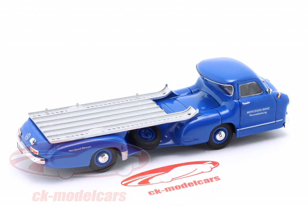 Altaya 1:43 Mercedes-Benz Racing Car Transporter Blue Wonder year 1955 ...