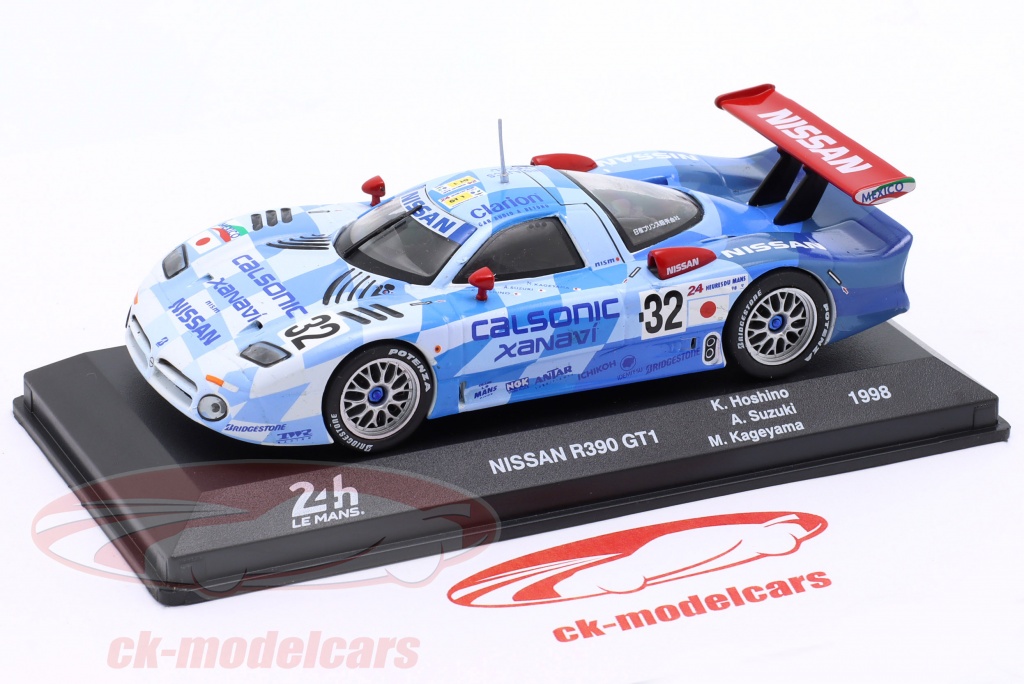 Altaya 1:43 Nissan R390 GT1 #32 3rd 24h LeMans 1998 Hoshino, Suzuki, Kageyama CK90670 model car ...