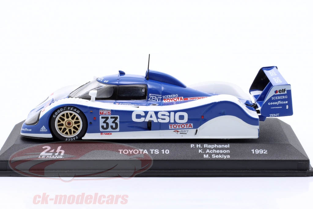 Altaya 1:43 Toyota TS010 #33 2do 24h LeMans 1992 Sekiya, Raphanael ...