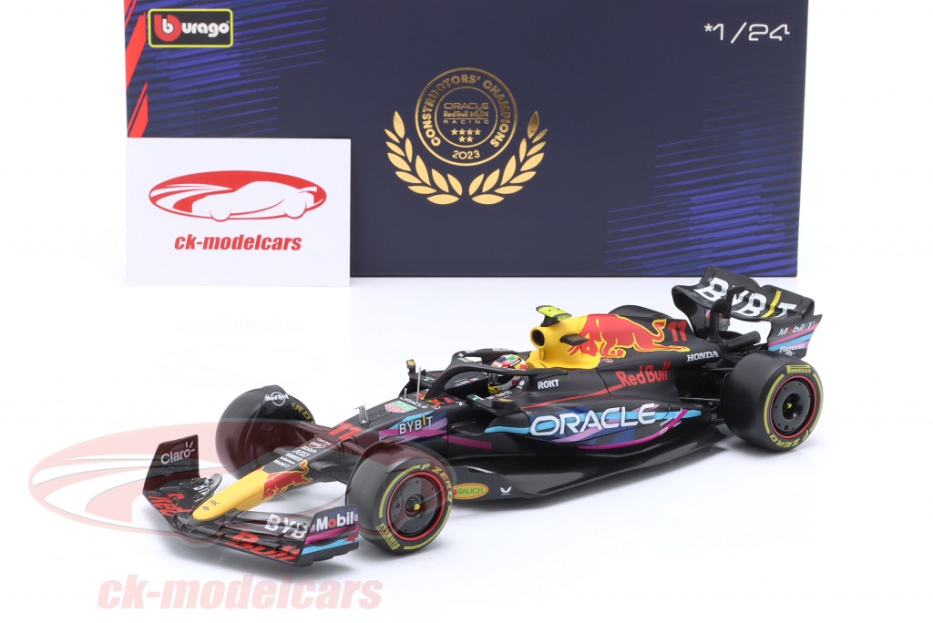 Bburago 1:24 Sergio Perez Red Bull RB19 #11 2nd Miami GP Formula 1 2023 ...
