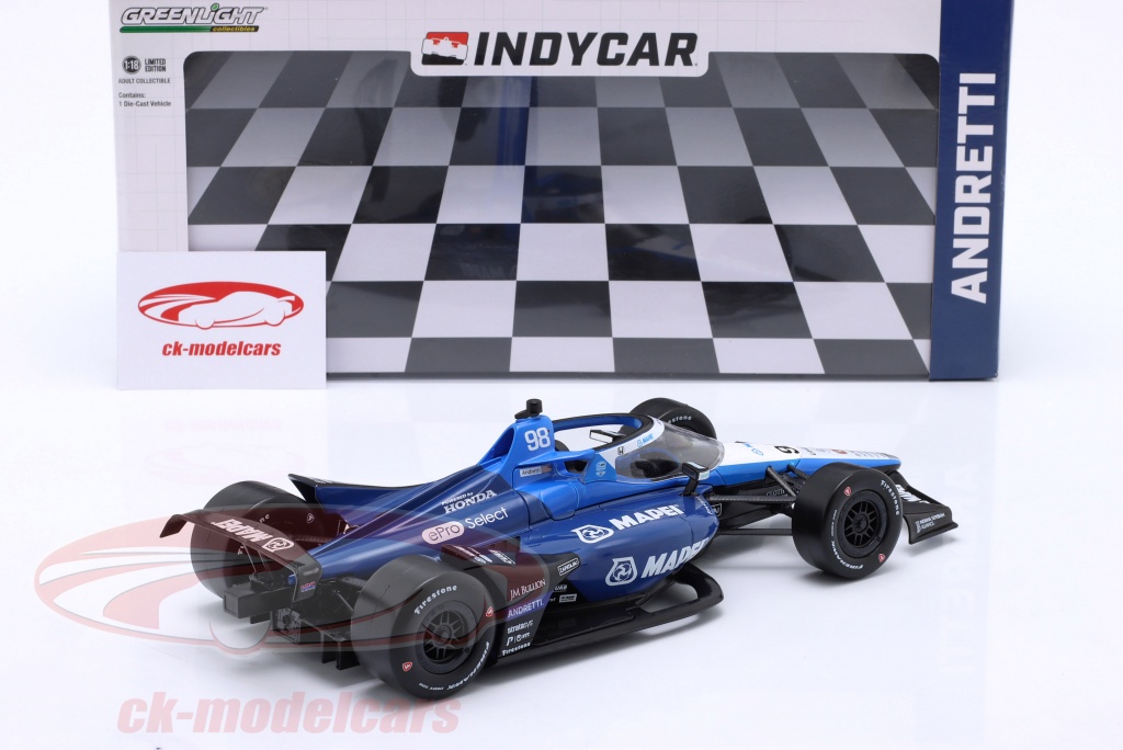 Greenlight 1:18 Marco Andretti Honda #98 IndyCar Series 2024 11245 modelo coche 11245 810087068738
