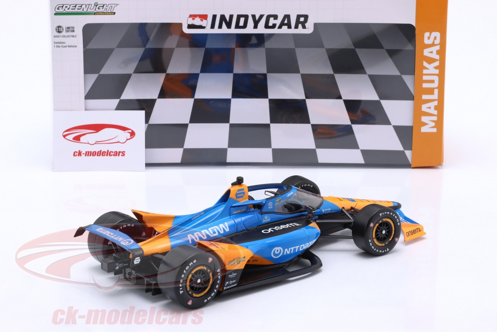 Greenlight 1:18 David Malukas Chevrolet #6 IndyCar Series 2024 11237 模型 ...