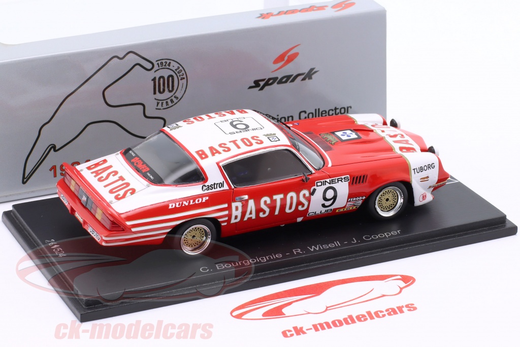 Spark 1:43 Chevrolet Camaro Z28 #9 24h Spa 1981 Bastos Racing 100SPA11 ...