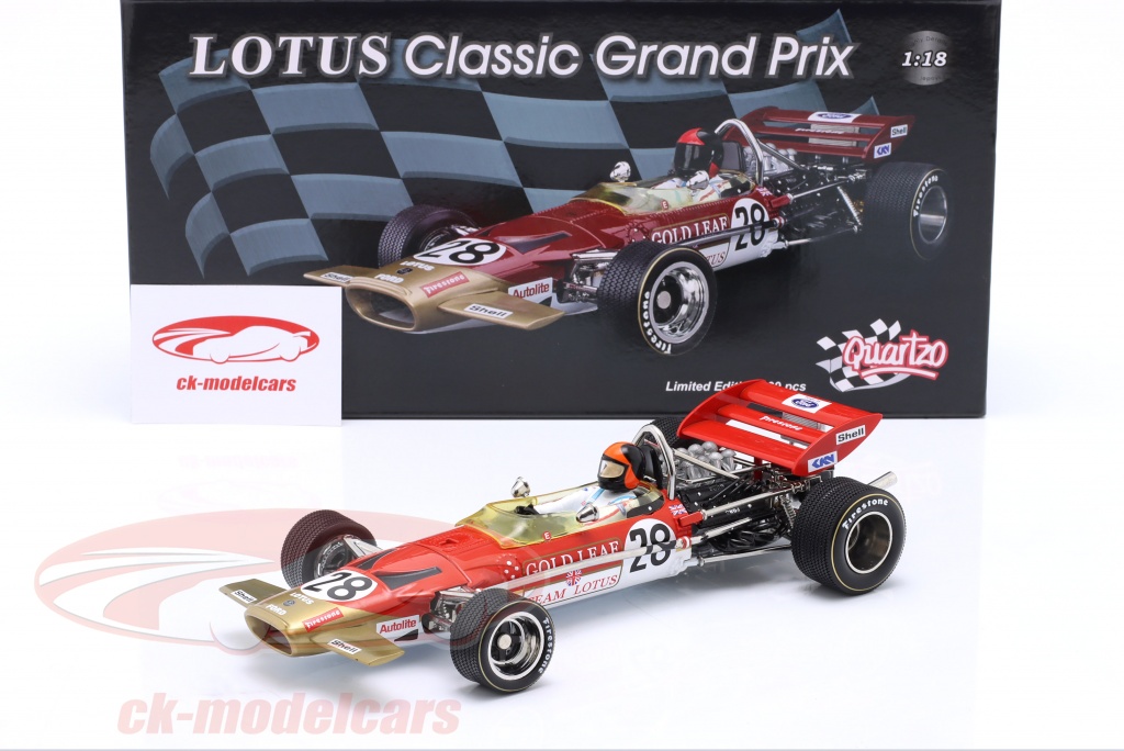Quartzo 1:18 Emerson Fittipaldi Lotus 49C #28 イギリス GP 式 1 1970 18221 モデル 車 18221 657440182218