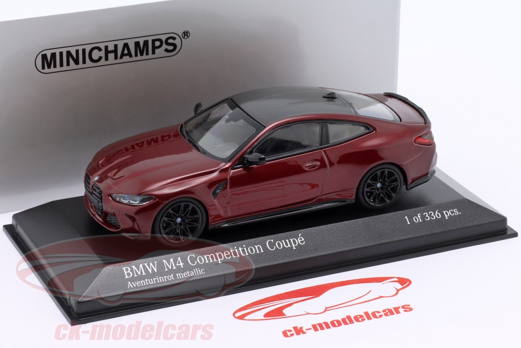 Minichamps 1:43 BMW M4 (G82) year 2020 red metallic 410020126 model car 410020126 4012138768598