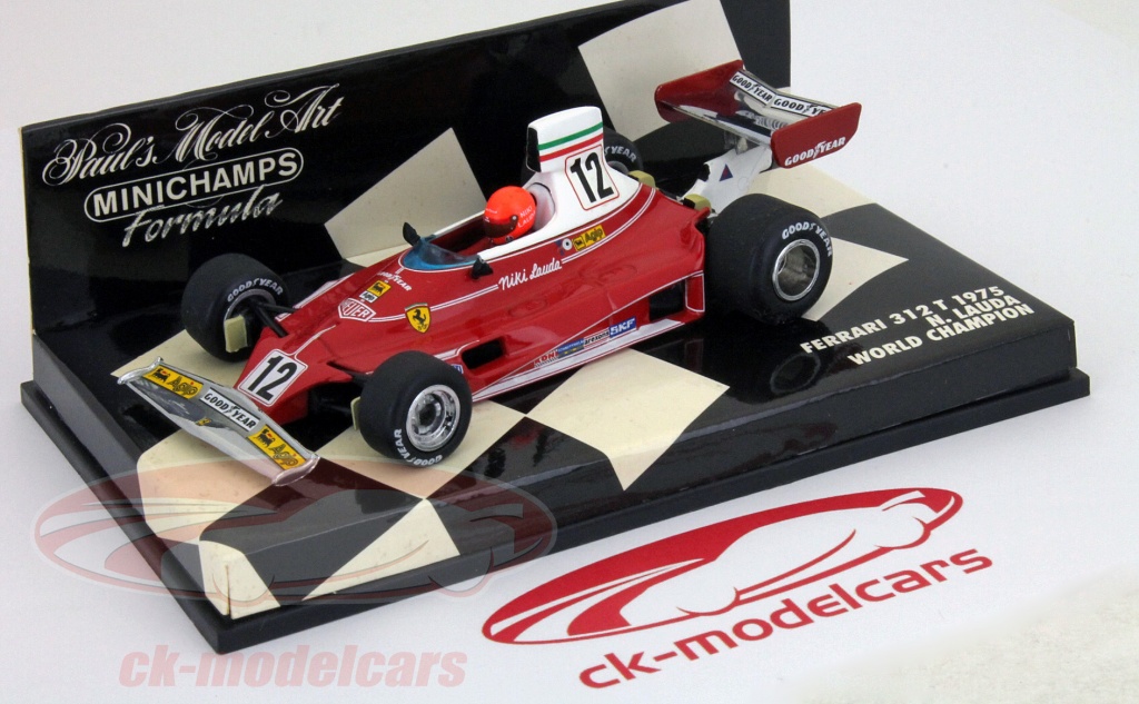 Minichamps 1:43 N. Lauda Ferrari 312 T world champion formula 1 1975 ...