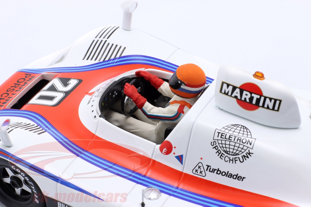 figurenmanufaktur 1:18 Seated Racing driver figure 1978 with orange ...
