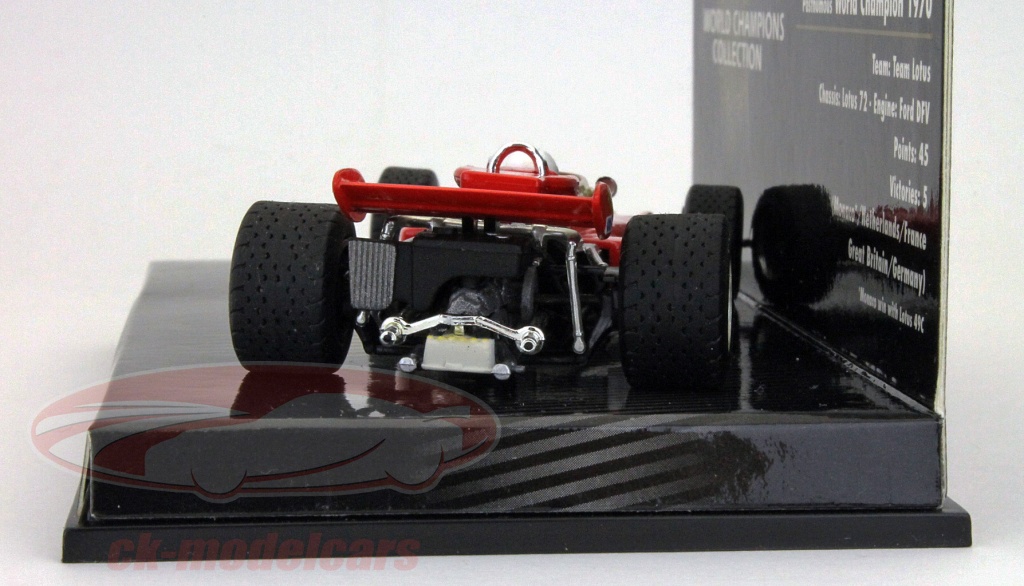 Minichamps 1:43 J. Rindt Lotus-Ford 72 world champion formula 1 1970 ...