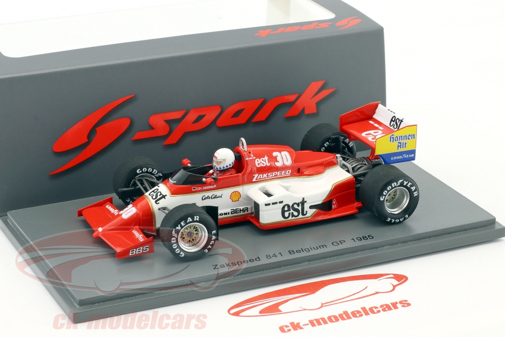 Spark 1:43 C. Danner Zakspeed 841 #30 Belgium GP Formula 1 1985 ...
