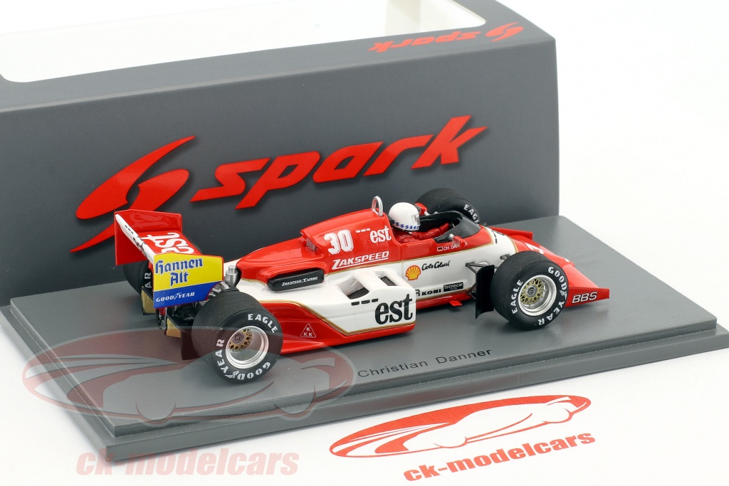 Spark 1:43 C. Danner Zakspeed 841 #30 Belgium GP Formula 1 1985 ...