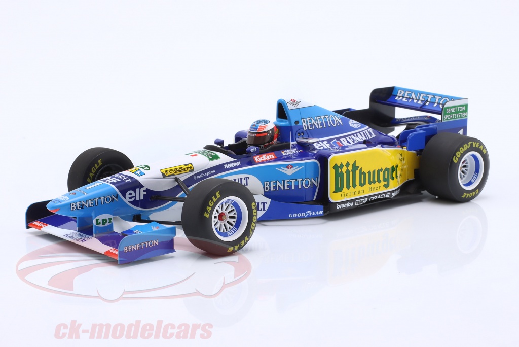 Minichamps 1:18 M. Schumacher Benetton B195 #1 Winner European GP Formula 1 World Champion 1995 ...