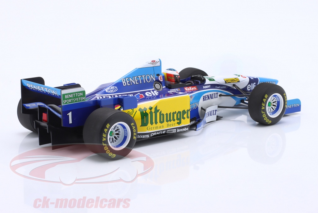 Minichamps 1:18 M. Schumacher Benetton B195 #1 Winner European GP Formula 1 World Champion 1995 ...