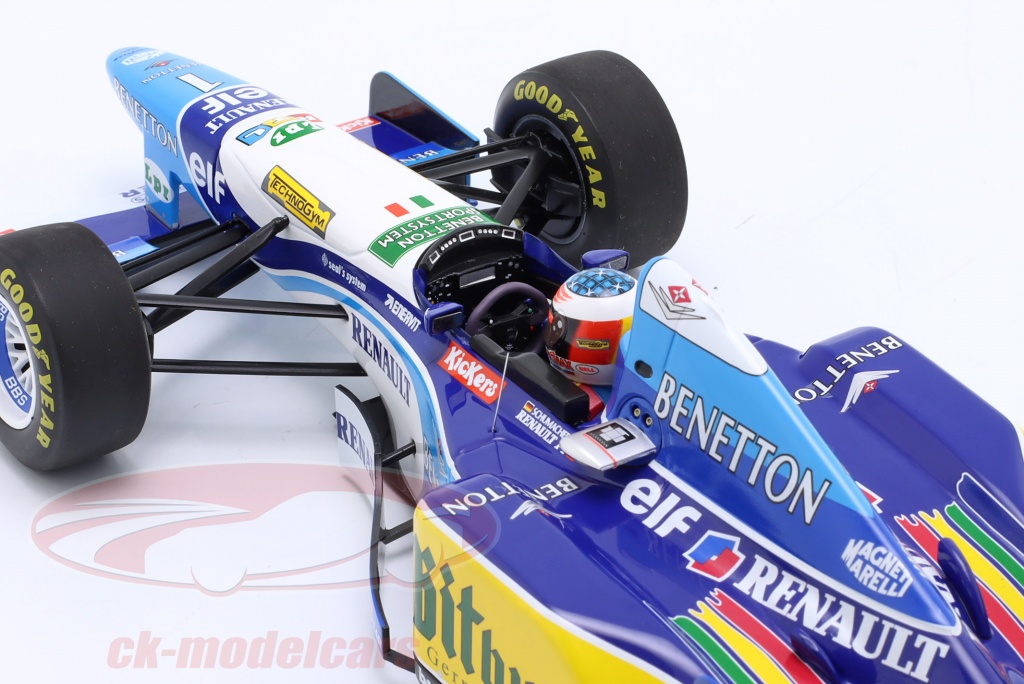 Minichamps 1:18 M. Schumacher Benetton B195 #1 Winner European GP Formula 1 World Champion 1995 ...