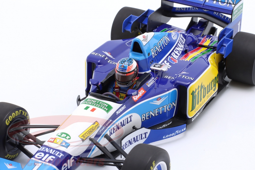 Minichamps 1:18 M. Schumacher Benetton B195 #1 Winner European GP Formula 1 World Champion 1995 ...