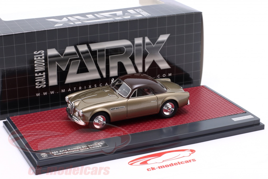 Matrix 1:43 Alfa Romeo 6C 2500 SS Supergioiello Ghia Coupe year 1950 ...