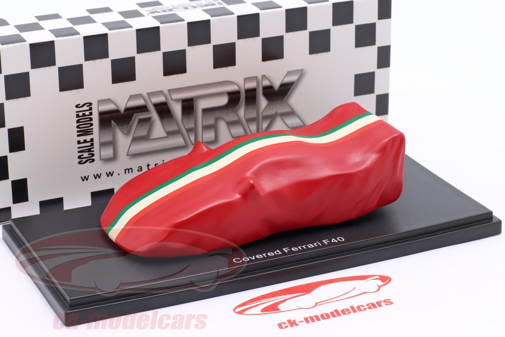 Matrix 1:43 Ferrari F40 建設年 1987 under cover 赤 MXR90604-011 モデル 車 ...