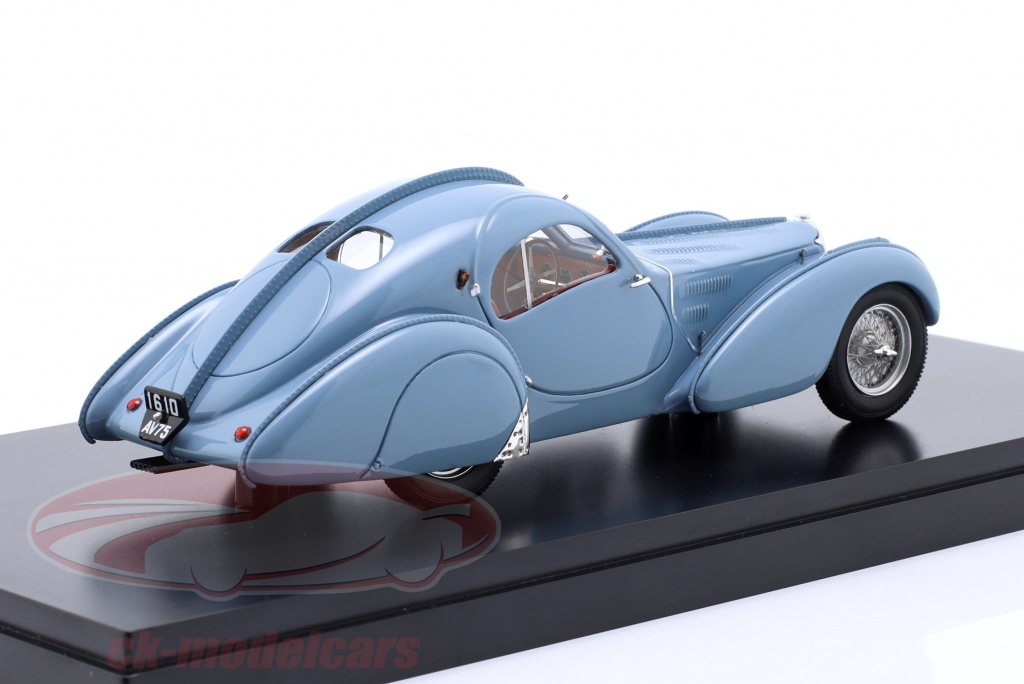Matrix 1:43 Bugatti T57S Atlantic 建設年 1937 灰青色 MX40205-111 モデル 車 ...