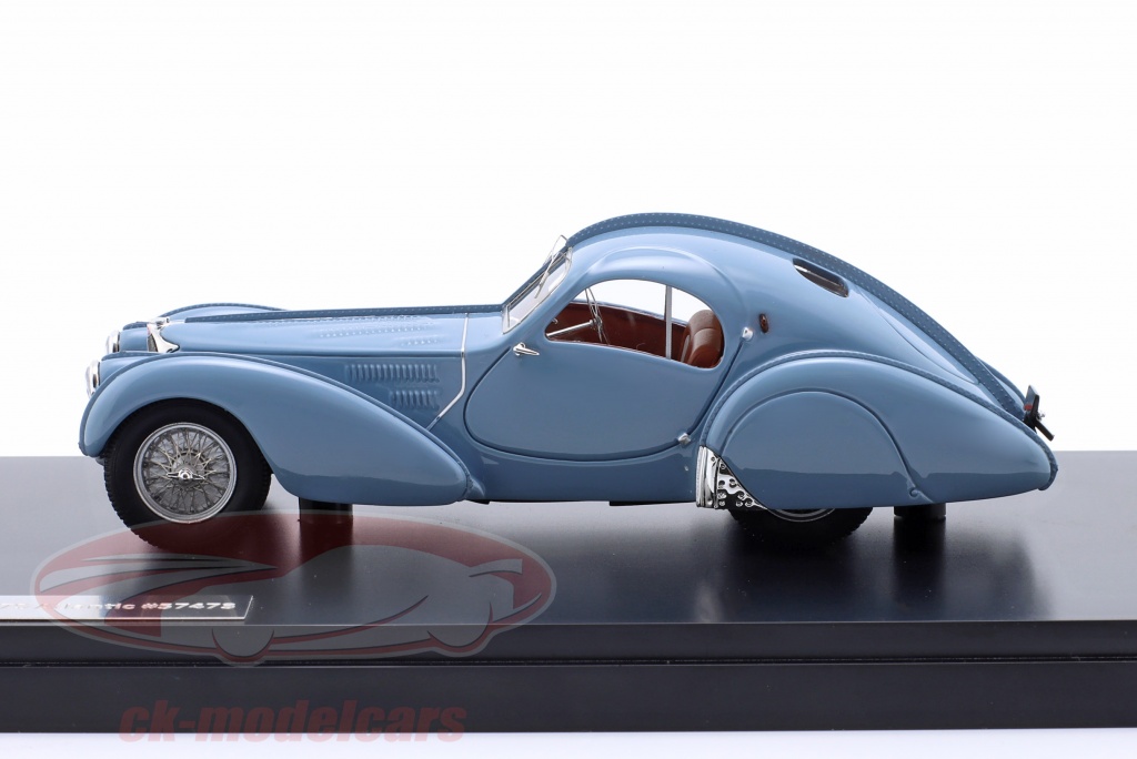 Matrix 1:43 Bugatti T57S Atlantic year 1937 grey-blue MX40205-111 model ...
