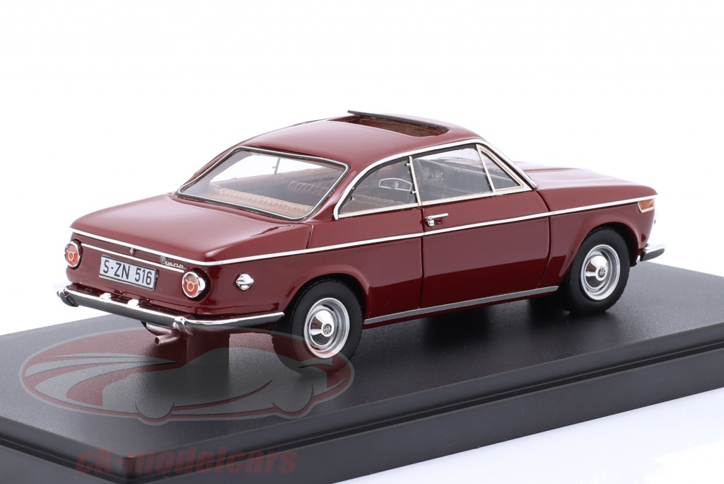 Matrix 1:43 BMW 1600-2 Baur Coupe year1967 red MX30202-013 model car ...