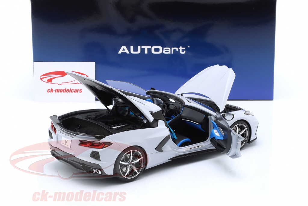 AUTOart 1:18 Chevrolet Corvette C8 Stingray Z51 year 2020 gray metallic ...