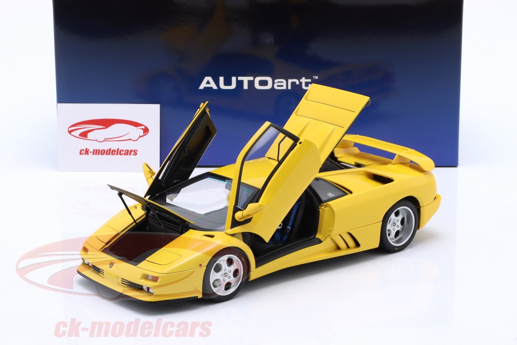 AUTOart 1:18 Lamborghini Diablo SE30 Jota year 1995 superfly yellow ...