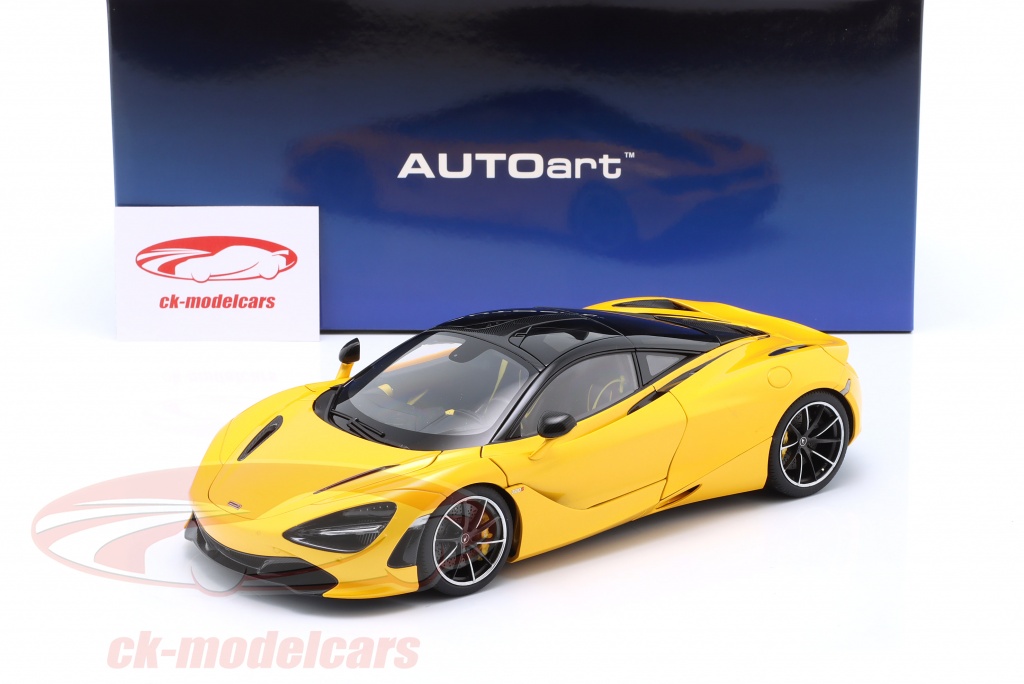 AUTOart 1:18 McLaren 720S Année de construction 2017 volcan jaune 76070 modèle voiture 76070 ...