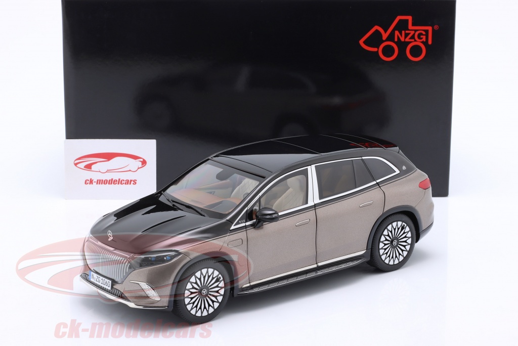 NZG 1:18 Mercedes-Benz Maybach EQS (Z296) Baujahr 2024 braun / schwarz ...