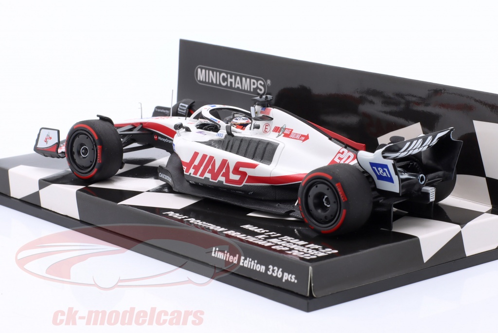 Minichamps 1:43 Kevin Magnussen Haas VF-22 #20 Brazil GP Formula 1 2022 ...