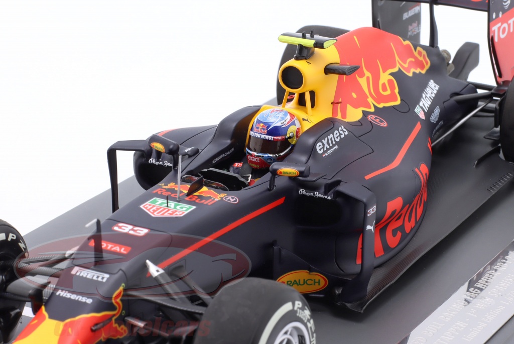Minichamps 1:18 Max Verstappen Red Bull RB12 #33 First F1 Win Spain GP ...