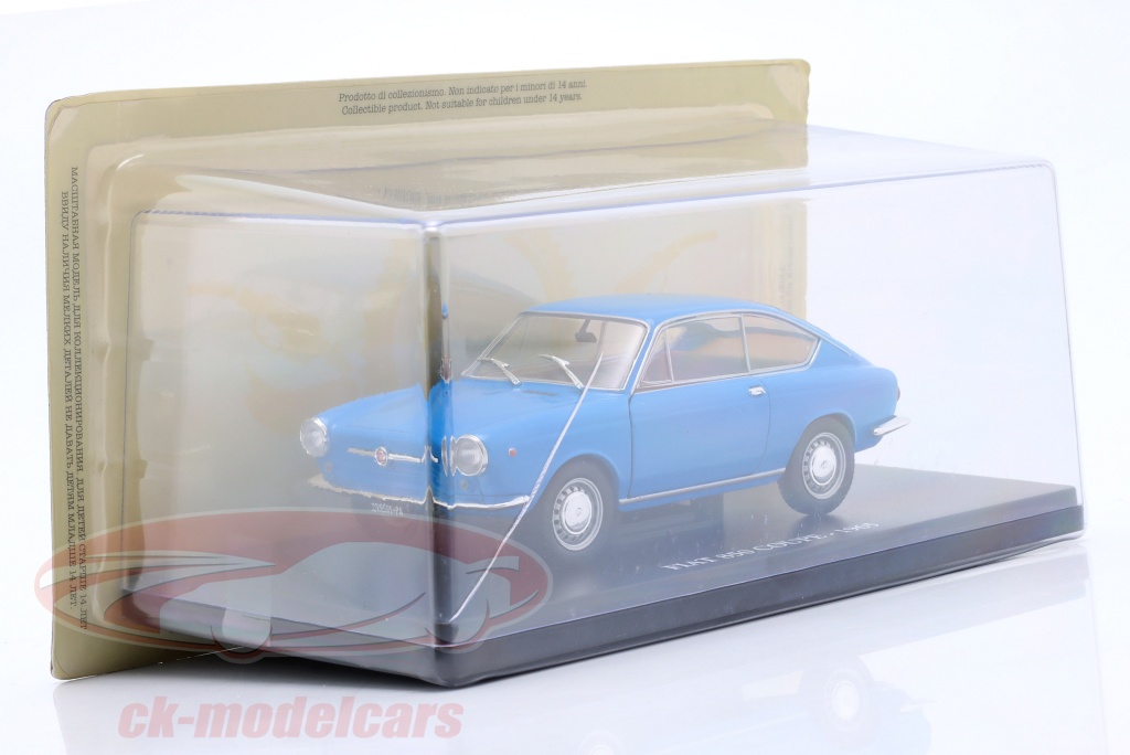 Ixo 1:24 Fiat 850 Coupe Baujahr 1965 blau / 2. Wahl CK90962 (2. Wahl ...